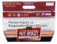 China Zipper Hot Chicken Bags/ Roasted Chicken Packaging Bag With Window/ Microwaveable Grilled Chicken Bag, bagease, bagplast for sale