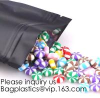 China Holographic Packaging Bags For Glitter Powder Packing Laser Small Zipper Lip Mask Bag Eyebrow Brush Hologram Foil Pouch for sale