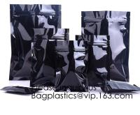 China Top zip plastic bag food packaging/ 3 side seal zipper bag/ stand up pouch k bag for meat,pork,beef,sea food pack for sale