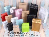 China Coffee bean bag air valve kraft paper octagonal sealing aluminum foil self-supporting k bag custom coffee packagin for sale