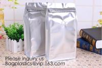 China Coffee bean bag air valve kraft paper octagonal sealing aluminum foil self-supporting k bag custom coffee packagin for sale