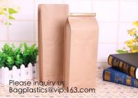 China Coffee bean bag air valve kraft paper octagonal sealing aluminum foil self-supporting k bag custom coffee packagin for sale