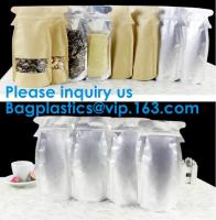 China Customized Printing Laminated Material Food Grade Packaging Aluminum Foil Food Packing Bags With Zip Lock bagease, pack for sale