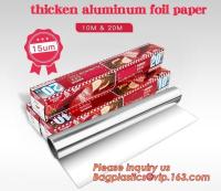 China Eco Friendly Household 11micron Hamburger Wrapping Aluminium Foil Roll For Food Packaging Wrapping Foils, Embossed Alumi for sale