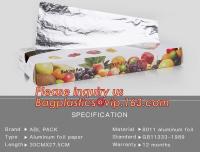 China Eco Friendly Household 11micron Hamburger Wrapping Aluminium Foil Roll For Food Packaging Wrapping Foils, Embossed Alumi for sale