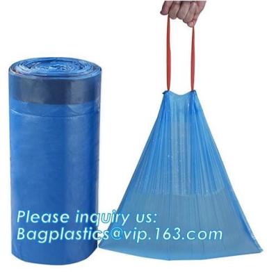China Bio Recycling & Degradable Strong Rubbish Bags Bathroom Trash Can Liners for Bedroom Home Kitchen Office Car Waste Bin for sale