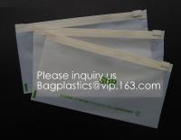 China 100% compostable material Slider grip bag PLA Biodegradable Corn Starch Compostable Slider lock Bag for food storage for sale