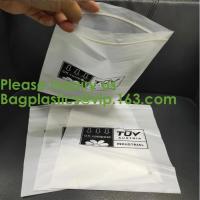 China PLA compostable Clear poly custom printed plastic k bags,APPAREL Dress k Bag,garment packaging bag, bagease for sale