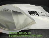 China PLA compostable Clear poly custom printed plastic k bags,APPAREL Dress k Bag,garment packaging bag, bagease for sale