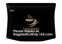 China Matte Metallic Color with Frosted Window Display Stand-Up k Bags,Aluminum Foil Back - Resealable k and Heat for sale