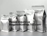China Aluminum Foil Stand Up Packaging Bags Mylar Airtight Zipper Pouches Smell Proof Coffee k Tear Notch Pack Food Grad for sale