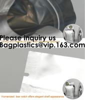China Aluminum Foil Stand Up Packaging Bags Mylar Airtight Zipper Pouches Smell Proof Coffee k Tear Notch Pack Food Grad for sale