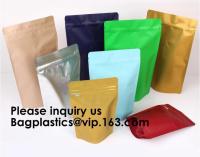 China Semi-Clear Window Hang-Hole Stand-Up k Pouch,Aluminum Packaging Bags Laser k Stand up Resealable Pouches wit for sale