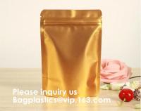 China Semi-Clear Window Hang-Hole Stand-Up k Pouch,Aluminum Packaging Bags Laser k Stand up Resealable Pouches wit for sale