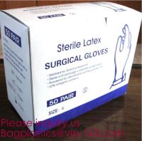 China Latex Gloves Powder Free / Disposable Food Prep Cooking Gloves / Kitchen Food Service Cleaning Gloves, bagease, bagplast for sale