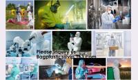 China Boot, Hood, Elastic Cuffs, Ankles, Waist. Heavy-Duty Protective Coveralls. Unisex Disposable Workwear for cleaning servi for sale
