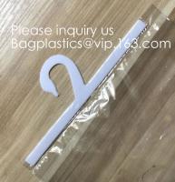 China Custom Logo Printing EVA Garment Underwear Clothes Packaging Transparent Button Pvc Soft Plastic Hanger Hook Bag, BAGEAS for sale