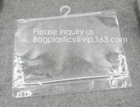 China Cloth Hanger Hook Plastic Bags With k Hook Packaging Bag For Underwear Bikini Clothes,garment girl's bar packaging for sale