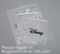 China Transparent PVC hanger hook plastic bags for clothes packing,Better Protect and store CD's, books, magazines, papers and for sale