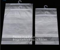 China Hanger Packing cloth hanger Bag For Clothes,hanger zipper bag/PVC underwear bag/PVC packaging bag,bagease, bagplastics for sale