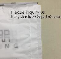 China Laundry Bags Hospitality Plastic Bags Drawstring Closure Write-On Indicator Strips. Clear Hotel Biodegradable Bags With for sale