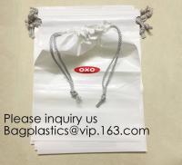 China Compostable, Biodegradable Laundry Bags Hospitality Travel Shoe Bags Non-Woven Storage with Rope for Men and Women Large for sale