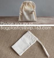 China Drawstring Bags Reusable Muslin Cloth Gift Candy Favor Bag Jewelry Pouches for Wedding DIY Craft Soaps Herbs Tea Spice B for sale