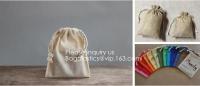 China Drawstring Bags Reusable Muslin Cloth Gift Candy Favor Bag Jewelry Pouches for Wedding DIY Craft Soaps Herbs Tea Spice B for sale