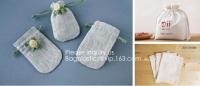 China Drawstring Bags Reusable Muslin Cloth Gift Candy Favor Bag Jewelry Pouches for Wedding DIY Craft Soaps Herbs Tea Spice B for sale