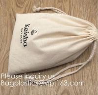 China Cotton Drawstring Bags, Reusable Muslin Bag Natural Cotton Bags with Drawstring Produce Bags Bulk Gift Bag Jewelry Pouch for sale