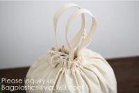 China Natural Beige Thick Canvas Drawstring Pouches Produce Bags Muslin Bags Gift Bags Sacks Sachet Bags for Jewelry Candy Fav for sale