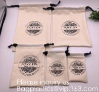 China Natural Beige Thick Canvas Drawstring Pouches Produce Bags Muslin Bags Gift Bags Sacks Sachet Bags for Jewelry Candy Fav for sale