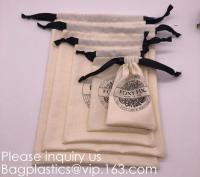 China Natural Beige Thick Canvas Drawstring Pouches Produce Bags Muslin Bags Gift Bags Sacks Sachet Bags for Jewelry Candy Fav for sale