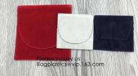 China Envelop Red Velvet Christmas Pouch Promotional Red Velvet Packaging Bag For Cosmetic Gift Packaging, For Jewelry, bottle for sale