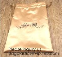 China High Quality Gift Small Bag,Gift Shopping Bag,Super Soft White Black Rose Gold Silk Drawstring Bag,Graograin Satin Pouch for sale