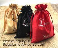China High Quality Gift Small Bag,Gift Shopping Bag,Super Soft White Black Rose Gold Silk Drawstring Bag,Graograin Satin Pouch for sale
