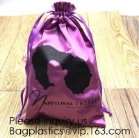China Gift bag With Drawstring,Bag For Hair Extension,Pouch For Jewelry,Ivory Satin Drawstring Pouch bags,Promotion Colorful S for sale