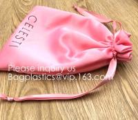 China Gift bag With Drawstring,Bag For Hair Extension,Pouch For Jewelry,Ivory Satin Drawstring Pouch bags,Promotion Colorful S for sale