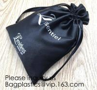 China Beige Satin Drawstring Bag For Shoe,Purple Satin Pouch With Ribbon,Logo Satin Drawstring Bag,Hair Extension Bag , Gift W for sale