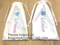 China Satin Cosmetic Bag With Printing,Silver Satin Hair Collection Bag,Drawstring bag For Hair Packaging Dust Bag For Shoe for sale