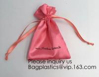 China Gift Wedding Satin Favor Bags,Luxury Satin gift Drawstring Bags,Drawstring Bag For Ring,Cosmetic Bag , Make Up Bag pack for sale