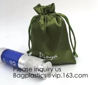 China Soft Toy Storage Satin Bag With Drawstring,Promotional Red Wine Color Satin Packaging Bag,Hot selling Fancy Pink Satin J for sale