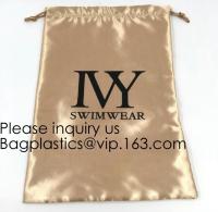 China Soft Toy Storage Satin Bag With Drawstring,Promotional Red Wine Color Satin Packaging Bag,Hot selling Fancy Pink Satin J for sale
