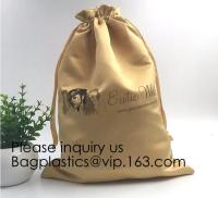 China Satin Gift Bag With Logo Printing,Personalized White Satin Pouch Bag, Satin Drawstring pouch bag,Plain Square Bottom Sat for sale