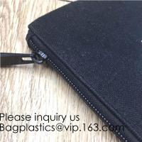 China Canvas Zipper Bags Canvas Pencil Case Blank DIY Craft Bags Cosmetic Pouch Makeup Bag for Travel DIY Craft School product for sale