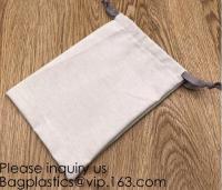 China Packs Cotton Muslin Bags with Drawstring, Natural Color,handle cotton eco friendly super strong great choice for daily u for sale