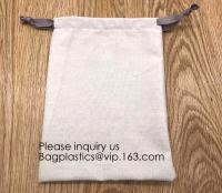 China Packs Cotton Muslin Bags with Drawstring, Natural Color,handle cotton eco friendly super strong great choice for daily u for sale