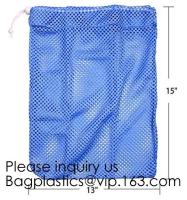 China Lingerie Mesh Bags OEM Mesh Laundry Bags,Large Capacity Mesh Drawstring Laundry Bag Washable Reusable Cloth Bag Promotio for sale