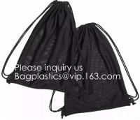 China Heavy Duty Laundry Nylon Mesh Stuff Bag with Sliding Drawstring,Durable Nylon Mesh Drawstring Laundry Bag Portable Trave for sale