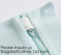 China Bra Fine Mesh Wash Bag for Underwear, Lingerie, Bra, Pantyhose, Socks, Use YKK Zipper, Have Hanger Loops, Small Openings for sale
